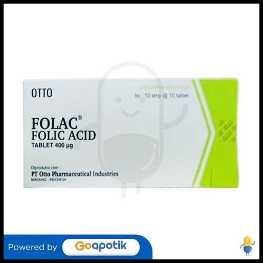 Jual Folac 400 Mcg Box 100 Tablet | Shopee Indonesia