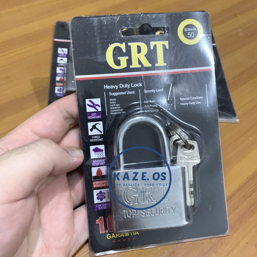 Jual GEMBOK GRT VERRIZ SIZE UKURAN 40 50 MM LEHER PANJANG PENDEK PUTIH ...