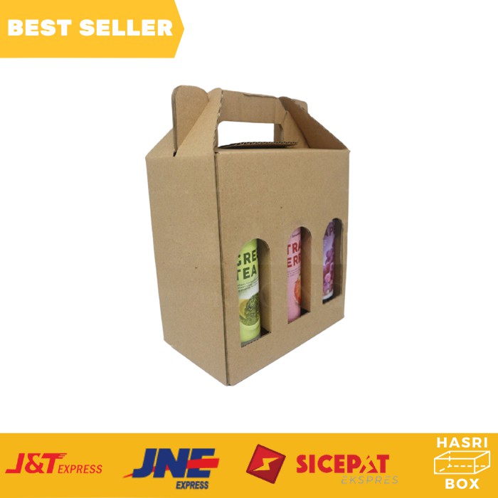 Jual Kardus Botol Kale Dus Box Botol 250ml Kotak Packaging Botol ...