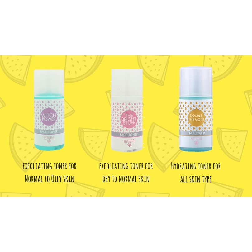 Jual SS EMINA FACE TONER 50 ML BRIGHT STUFF 50ML | Shopee Indonesia