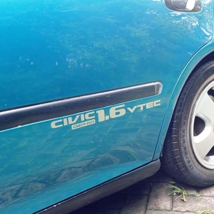 Jual Stiker Civic Genio 1.6 VTEC Sticker Body mobil Civic Genio ...