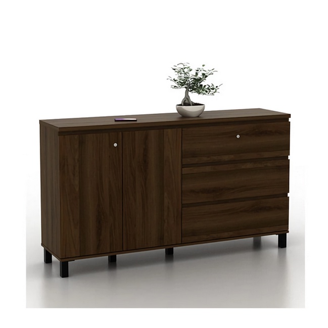 Jual Lemari Bufet skandinavian nilsen SB Brown walnut bufet kabinet ...