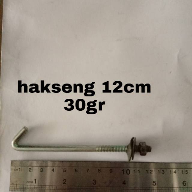 Jual Hakseng hak seng baud baut asbes gantung 12 cm | Shopee Indonesia