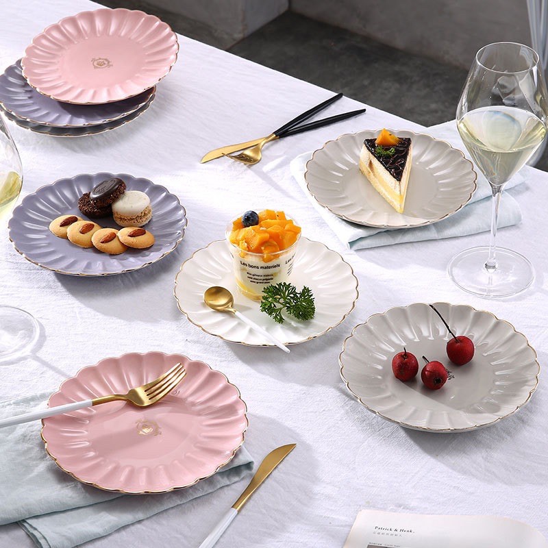 Jual Piring Makan Estetik - Piring Keramik Estetik - ROYALE PLATE ...