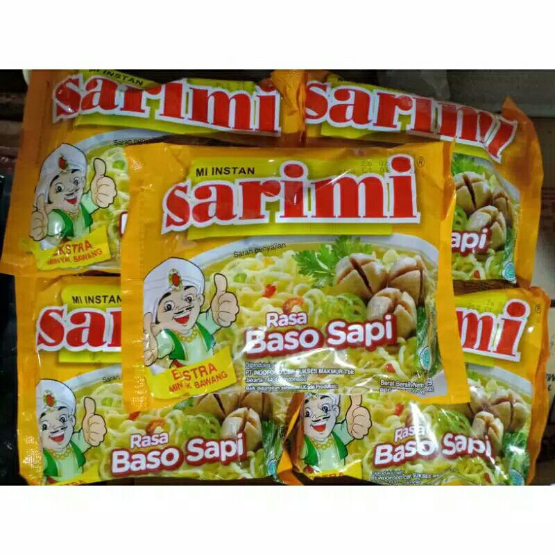 Jual Mi Instan Rasa Baso Sapi Mie Kuah Sarimi Kemasan Kuning | Shopee ...