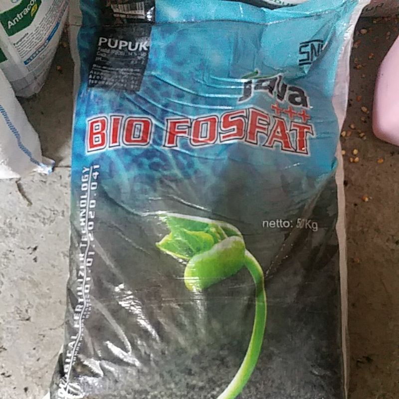 Jual bio fosfat repeck 1kg ( pupuk fosfat calsium plus bacteri ...