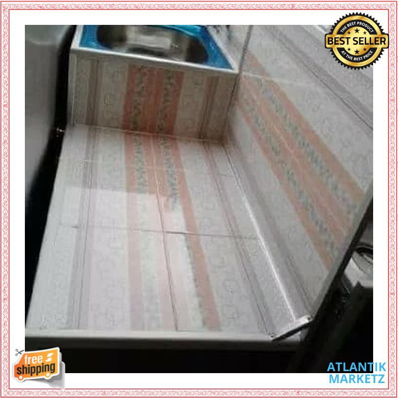 Jual meja kompor 3 pintu / rak piring /wastafel keramik / rak kompor ...