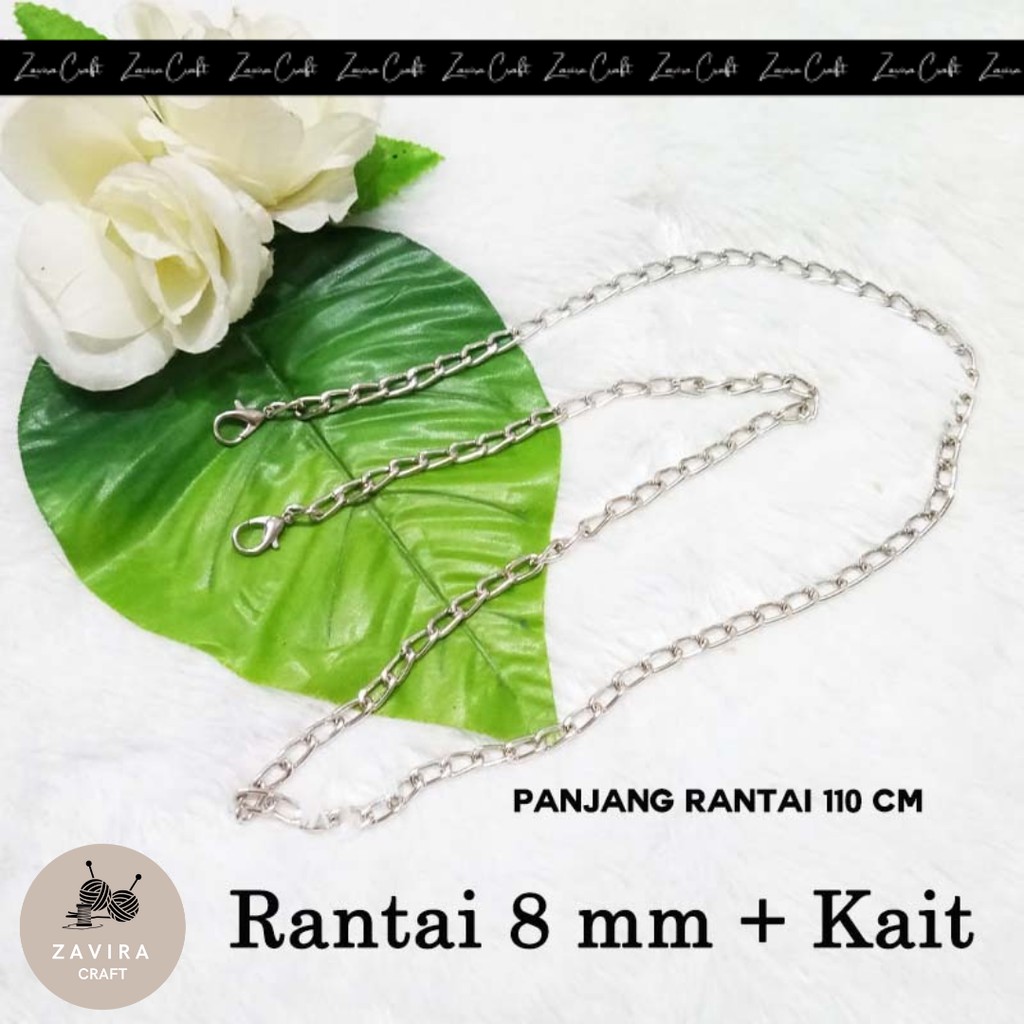 Jual Rantai 8 mm + Kait Nikel / Silver | Shopee Indonesia