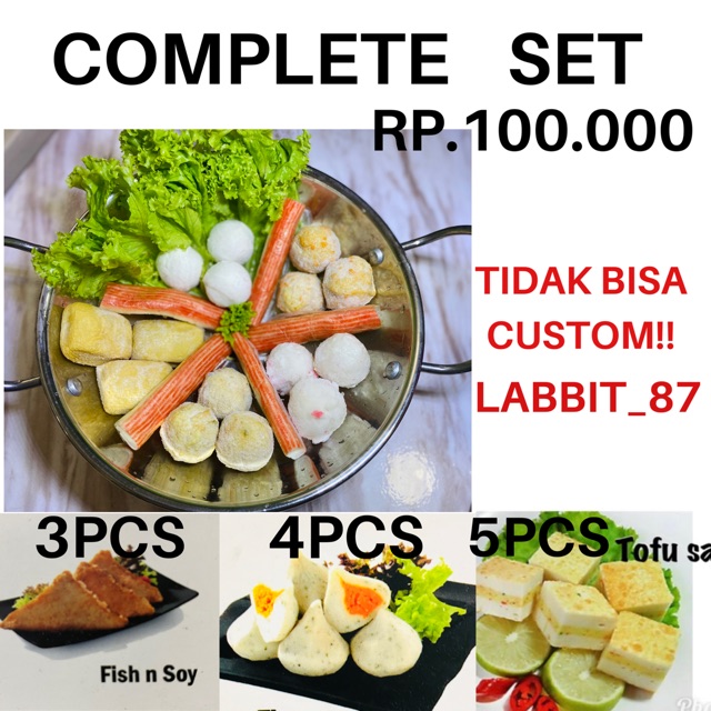 Jual Complete set shabu shabu set bakso suki | Shopee Indonesia