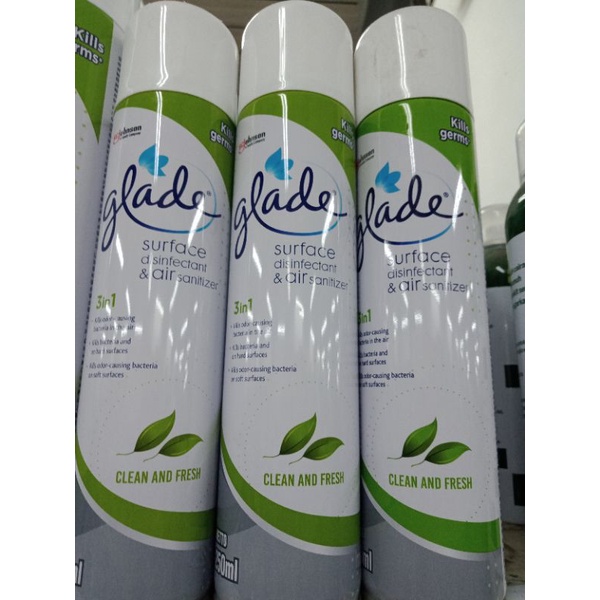 Jual glade disinfektan & air sanitizer 250ml | Shopee Indonesia