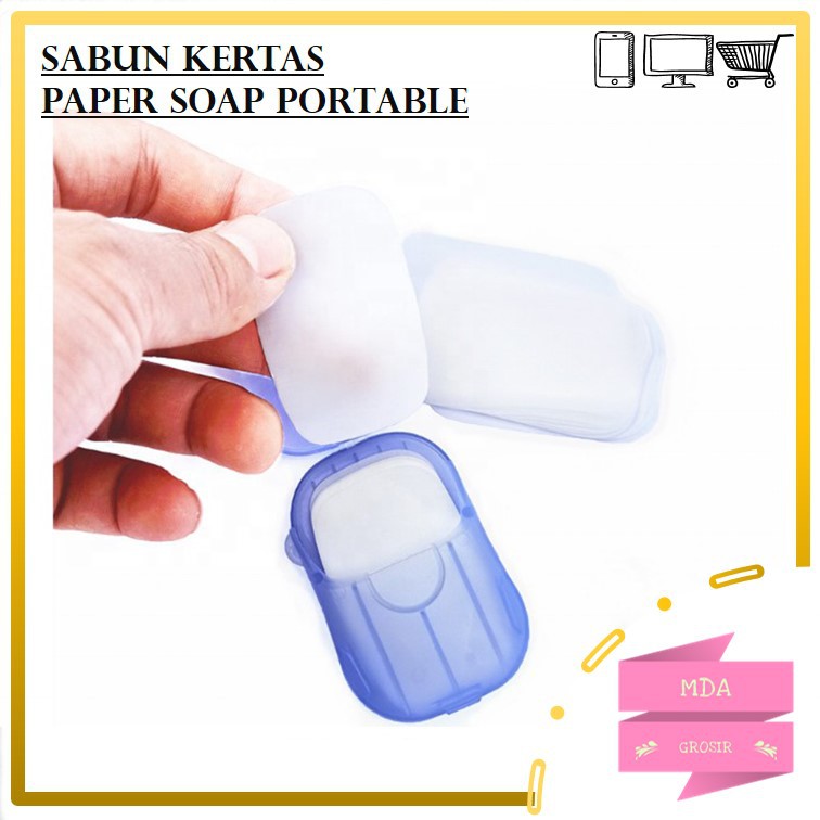 Jual [MDAGROSIR] SABUN KERTAS / KERTAS SABUN / PAPER SOAP PORTABLE ...