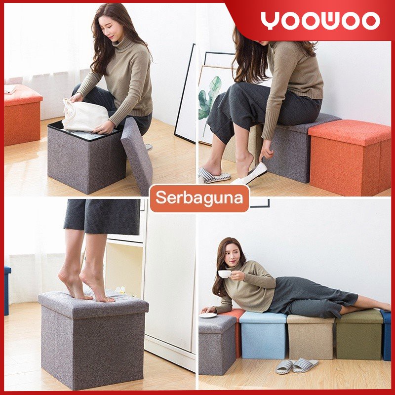 Jual Storage Box Bangku Kursi Penyimpanan Barang Bangku Serbaguna ...