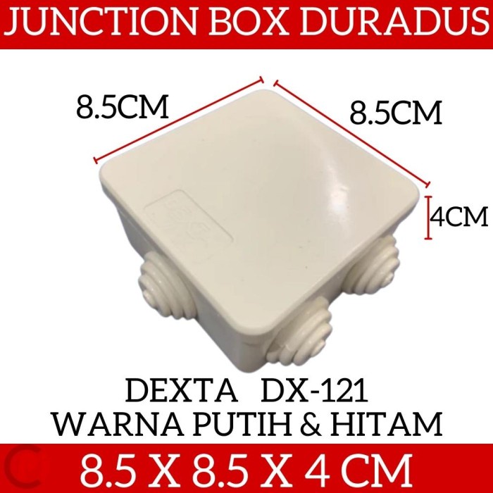 Jual Dexta DX121 Junction Box Duradus Durados 8.5 x 8.5 x 4 cm Type DX ...