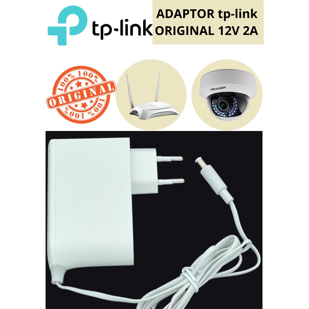Jual ADAPTOR TPLINK ORIGINAL 12V 2A PUTIH tp-link MODEL: T120200-2C4 ...