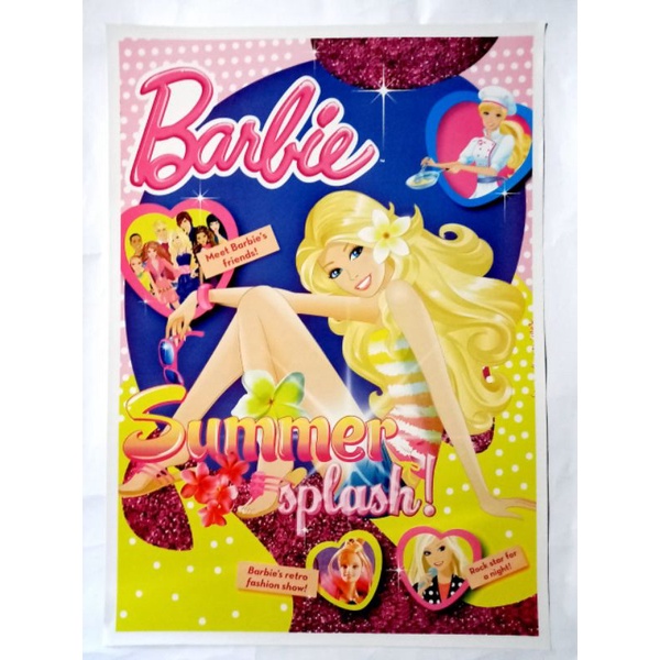 Jual POSTER BARBIE,PRINCES DISNEY UKURAN BESAR 70 CM X 50 CM | Shopee ...