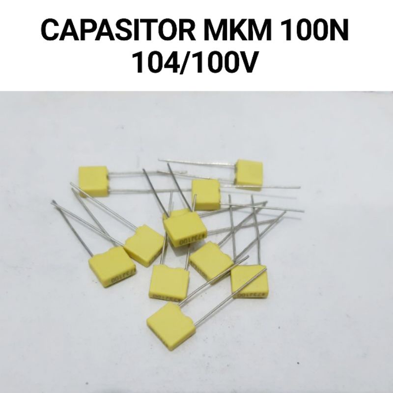 Jual Capasitor MKM 100 nano 100n capasitor 104 100volt | Shopee Indonesia
