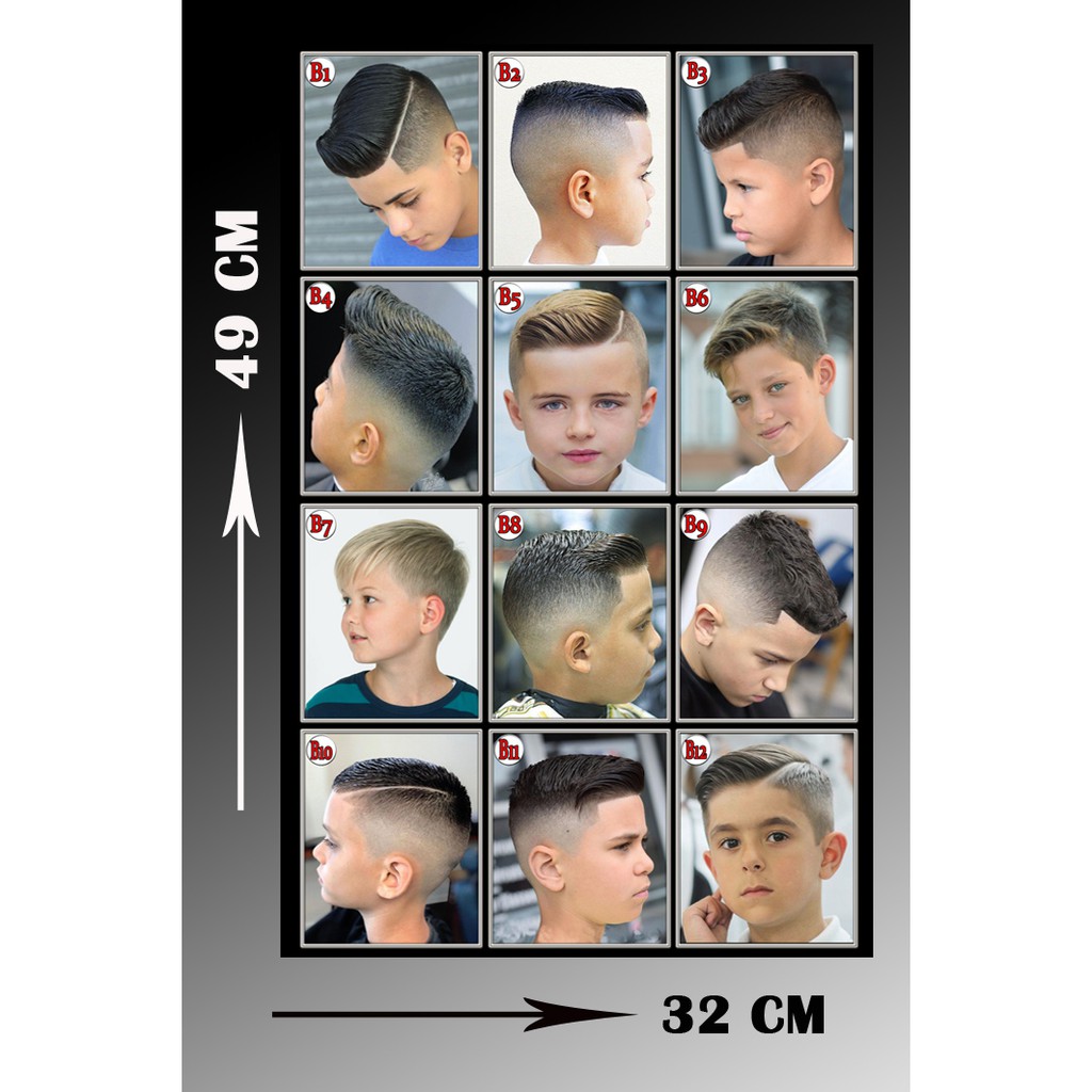 Jual Poster Babershop Pangkas Rambut & Salon Kecantikan Model Terbaru B ...