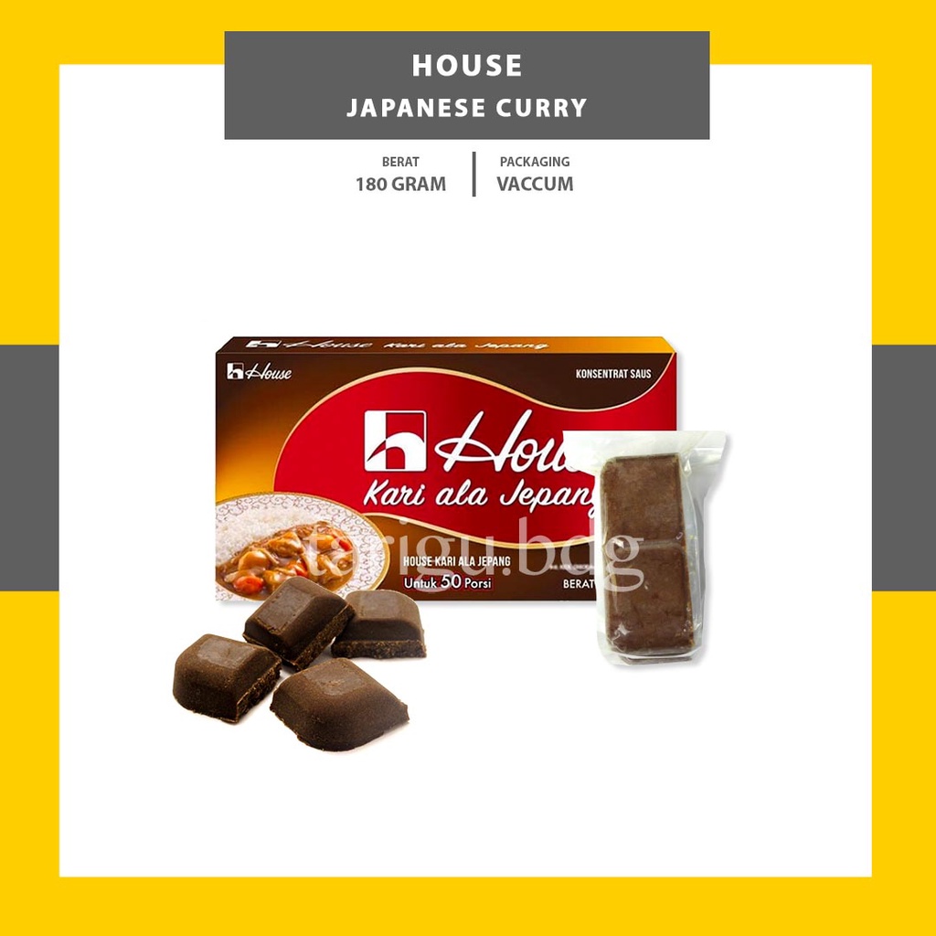 Jual KARI JEPANG HOUSE 180GR - CURRY INSTANT BLOCK - KARI INSTAN HALAL ...