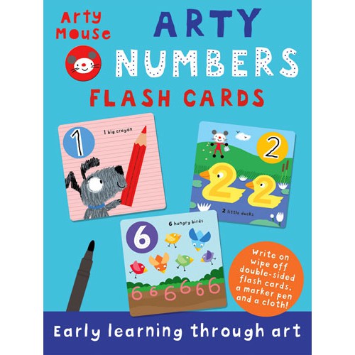 Jual BUKU ANAK Arty Mouse NUMBERS Wipe Clean Flash Cards (includes a ...