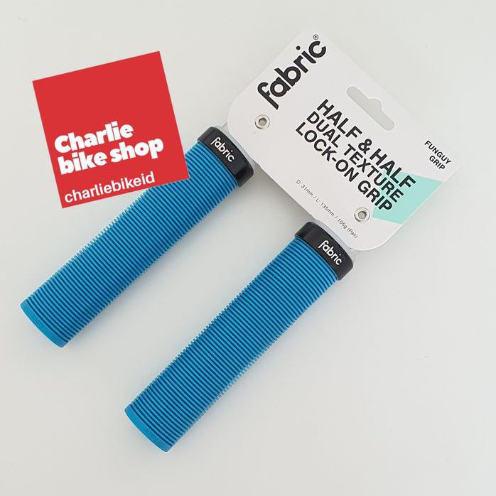 Jual LOCK ON HAND GRIP FABRIC FUNGUY GRIP BLUE - HALF MUSHROOM HALF HEX ...