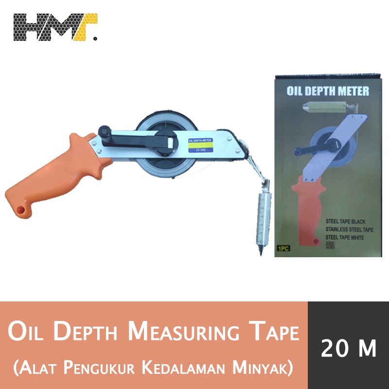 Jual Oil Depth Measuring Tape 20m / Alat Pengukur Kedalaman Minyak 20 ...