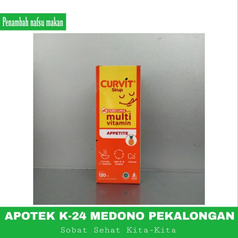 Jual CURVIT syrup/SUPLEMEN NAFSU MAKAN/MULTIVITAMIN | Shopee Indonesia