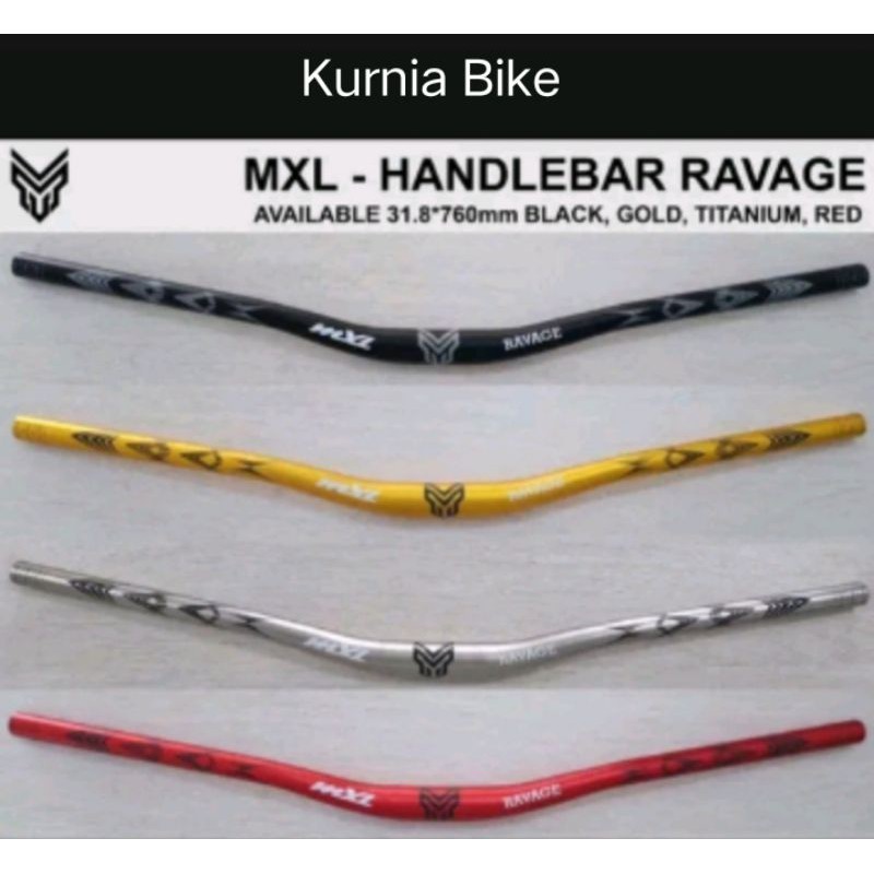 Jual handlebar MXL RAVAGE Aloy oversize 31,8 stang steer sepeda murah panjang 76 | Shopee Indonesia
