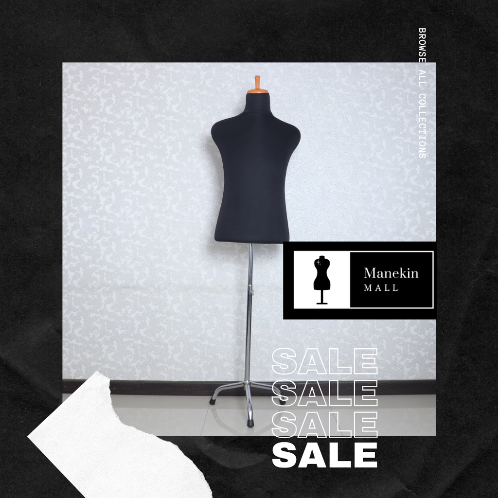 Jual Manekin Pria Lapis Kain Hitam Kaki Besi | Patung Baju Cowo ...