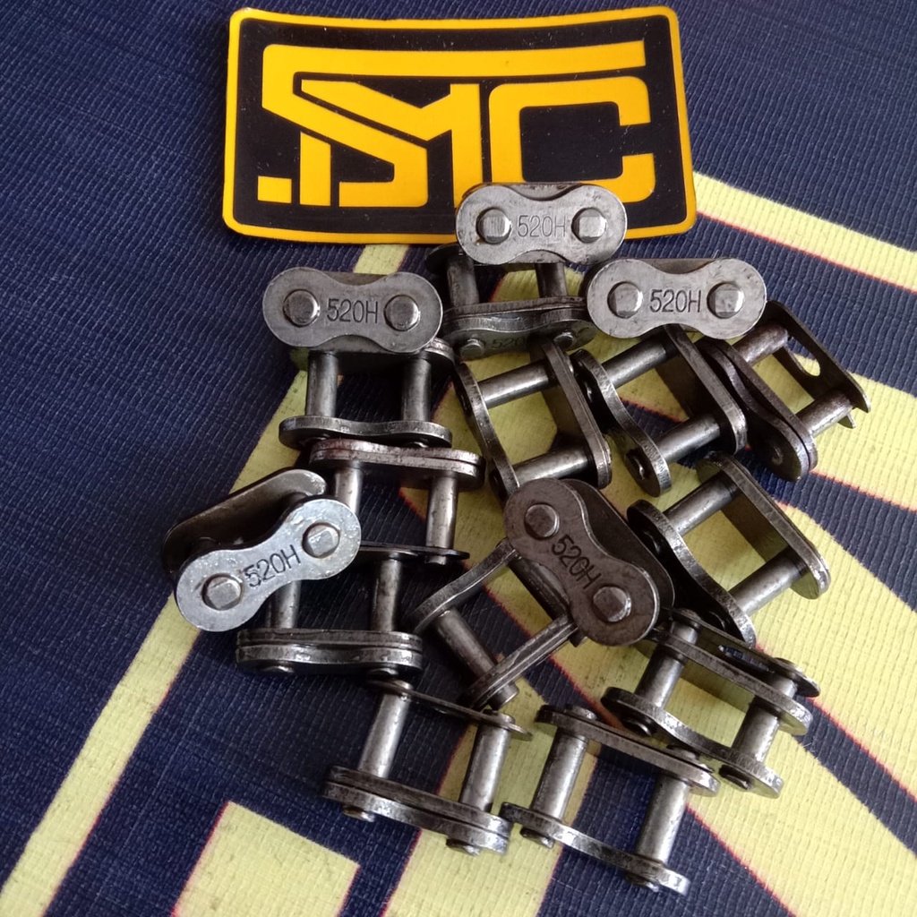 Jual Sambungan Rantai Motor / Motorcycle Chain Link Ukuran 520H Hitam ...