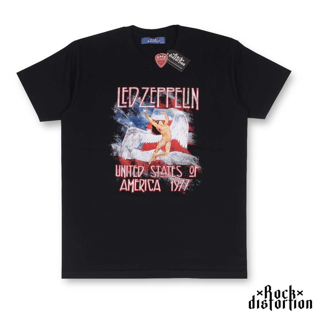 Jual KAOS BAND LED ZEPPELIN USA 1977 ICARUS LOGO FLAG - FREE STICKER ...