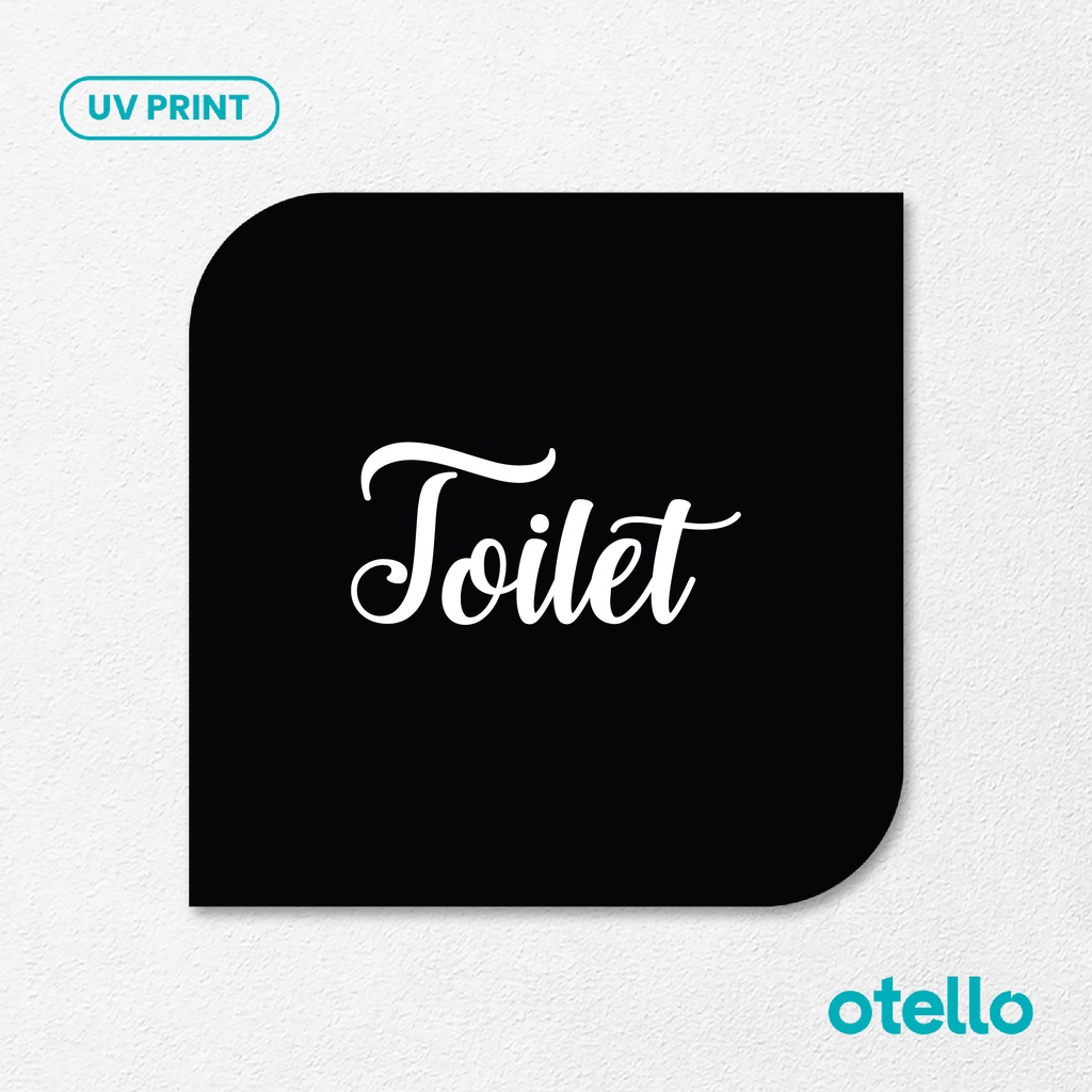 Jual Tulisan Toilet Signage Board Akrilik Tempel Dinding Papan Acrylic ...