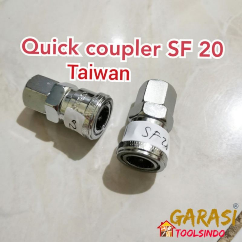 Jual quick coupler SF20 konektor selang kompresor kopler SF 20 | Shopee ...