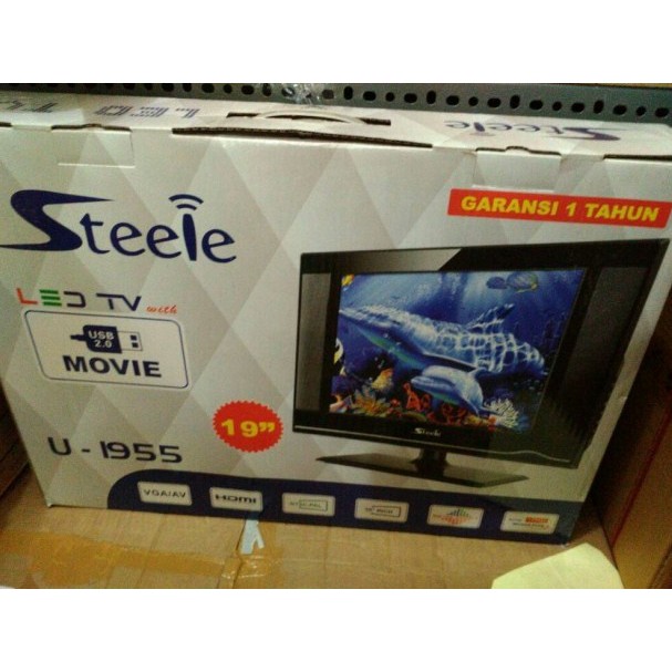 Jual TV Led Steele 19 INCH TV+Monitor Usb HDMI | Shopee Indonesia