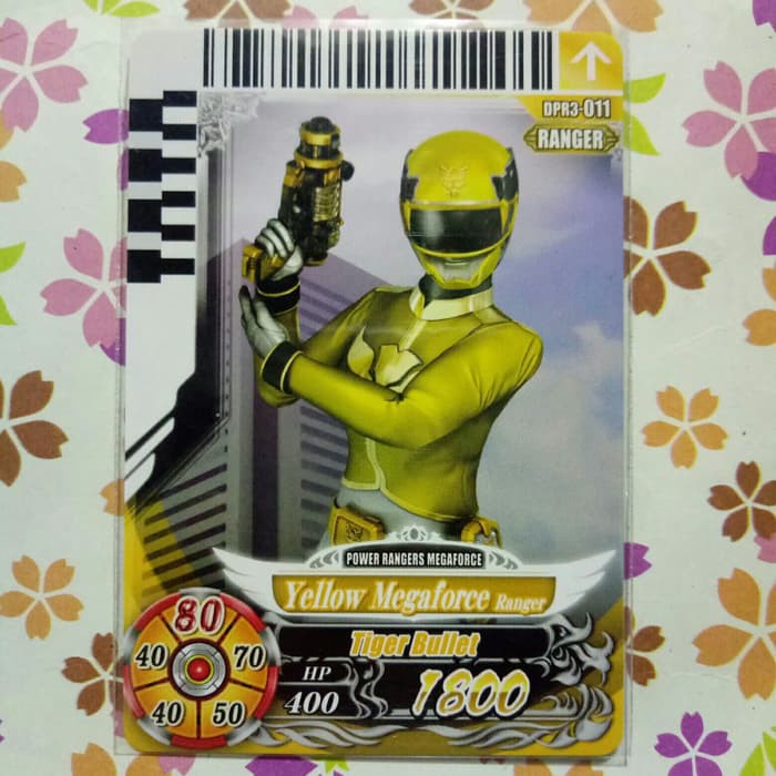 Jual power ranger card battle normal ranger yellow megaforce v3 ...