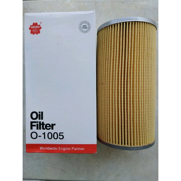 Jual Sakura Oil Filter Oli O-1005 Mitsubishi Fuso FM215, Mitsubishi ...