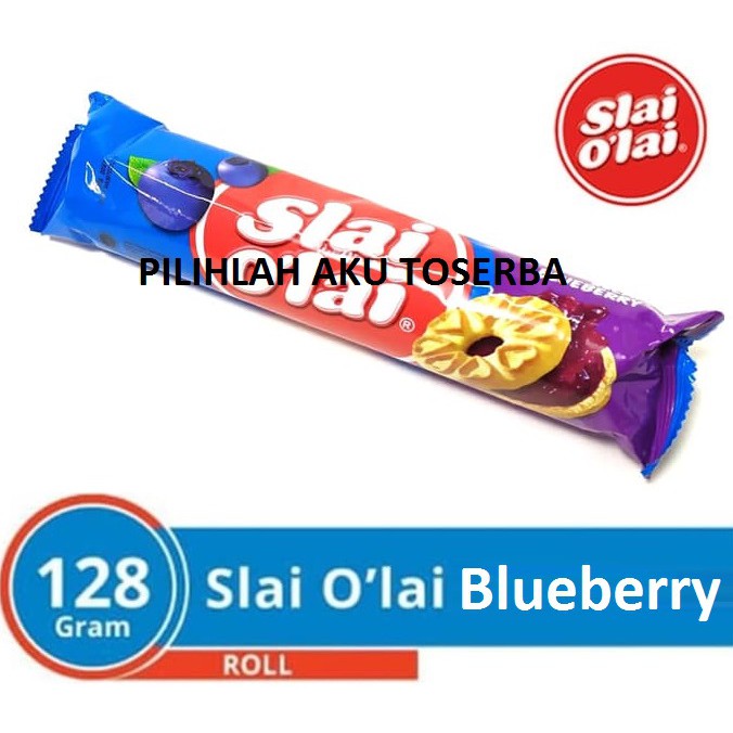 Jual Biskuit Slai O'lai Blueberry Roll / Slai Olai Blueberry Roll 128 ...