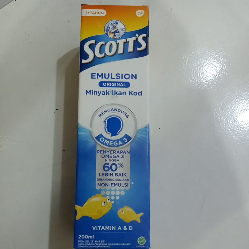 Jual Scotts emulsion original 200ml | Shopee Indonesia
