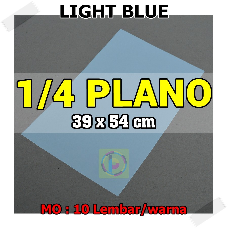 Jual Kertas Karton Jasmine / Paper Flowers Uk. 1/4 PLANO LIGHT BLUE ...