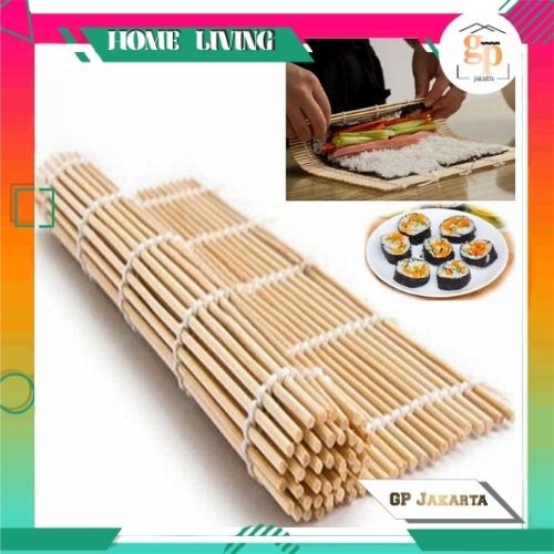 Jual Tikar Penggulung Sushi Bambu Makisu Bamboo Roll Mat Gulungan Nasi ...