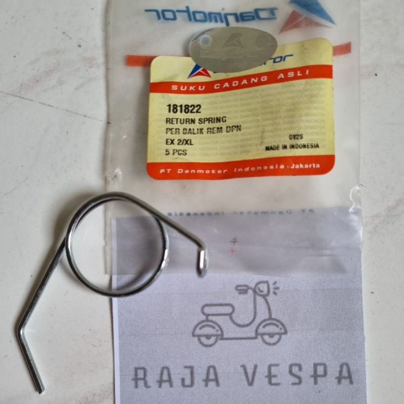 Jual Return Spring Per Bantu Rem Depan Danmotor Vespa Excel | Shopee ...
