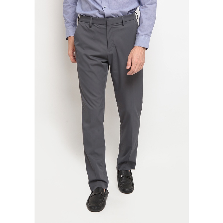 Jual The Executive 4-Way Stretch Formal Pants Grey | Shopee Indonesia