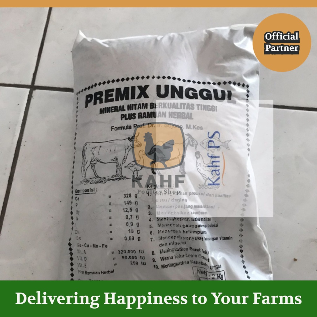 Jual Premix Unggul 2 kg Mineral Hitam untuk Hewan Ternak Plus Ramuan ...