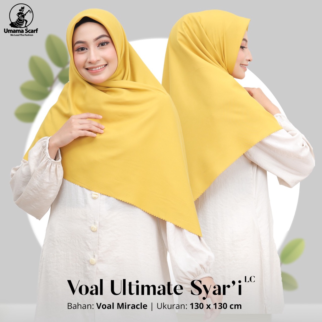 Jual UMAMA BAHAN JATUH Syar'i segi empat laser cut VOAL ULTIMATE SYARI LC Ori Umama Scarf jumbo ...