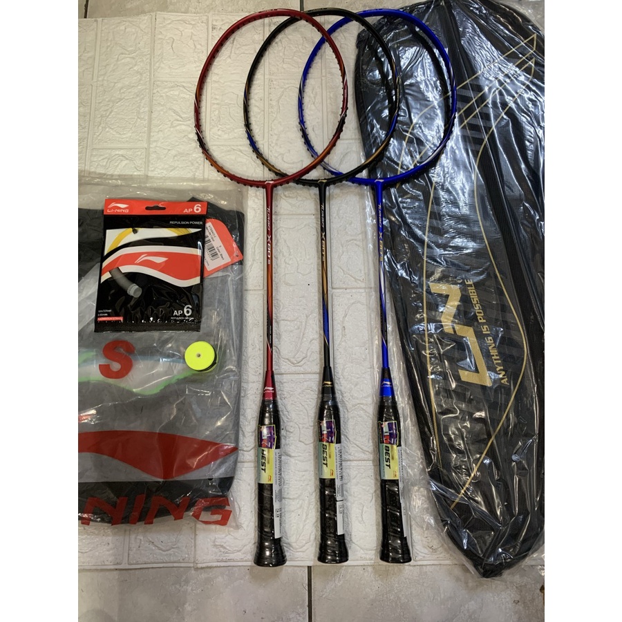 Jual Raket Badminton LINING TURBO X 80 Gen III/Turbo x80 III KOMPLIT ...