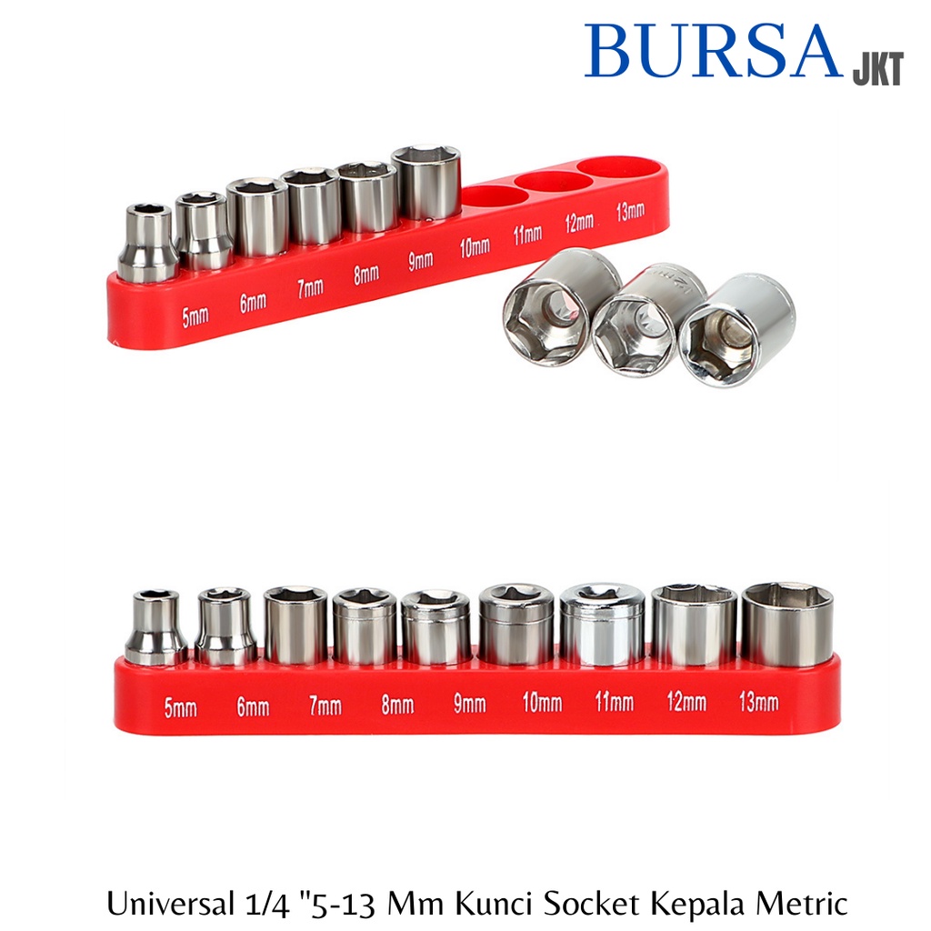 Jual KUNCI SHOCK MINI DRIVER HEX HEAD BIT SOCKET SET KUNCI WRENCH 1/4 ...