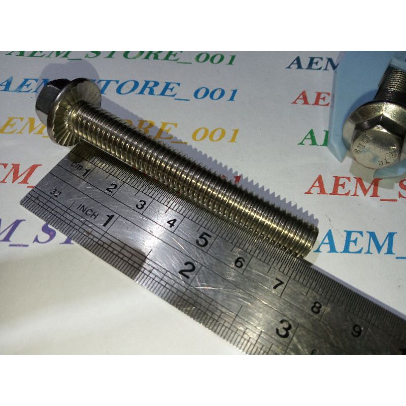 Jual Baut flange M10 x 70 (7cm) stainless 304 A2-70 | Shopee Indonesia