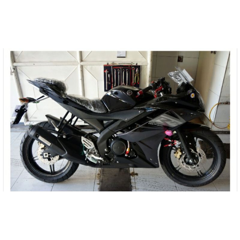 Jual striping sticker standar yamaha R15 v2 tahun 2015 hitam abu ...