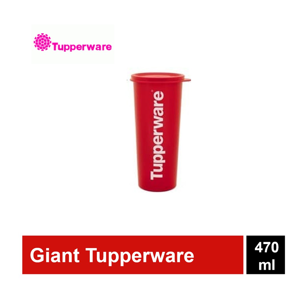 Jual [GIFT] Giant Tupperware Merah 470ml | Shopee Indonesia