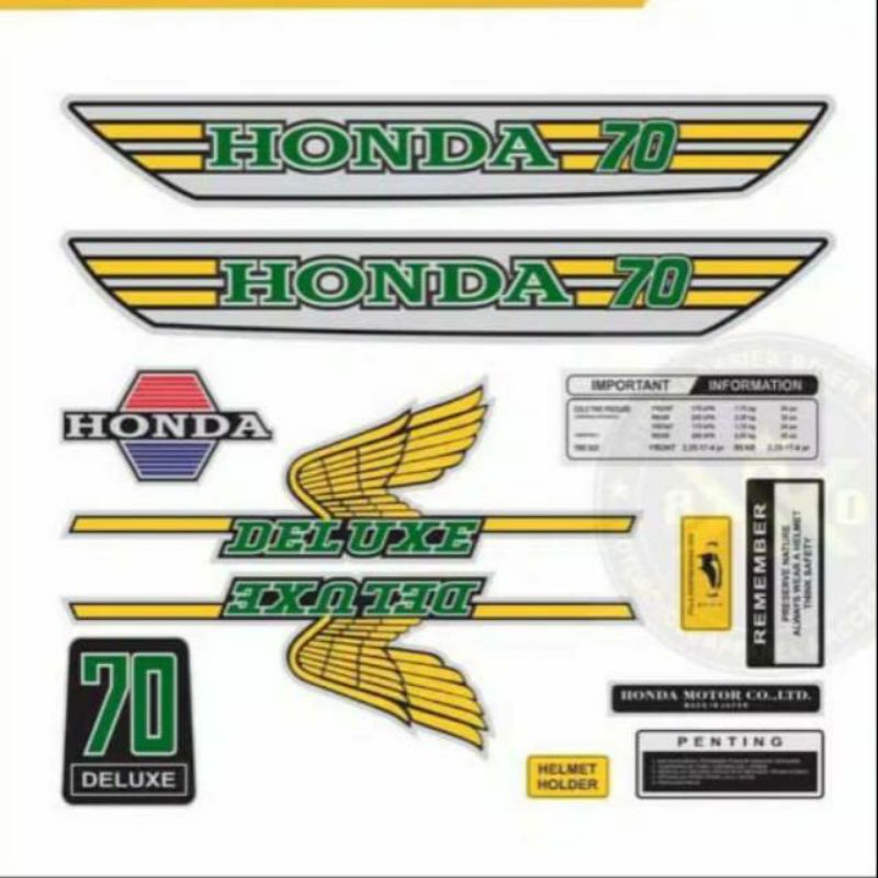Jual stiker body C70 satu set | Shopee Indonesia