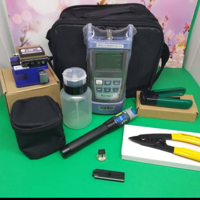 Jual FTTH tool set alat kerja fiber optik vfl OPM stripper botol ...